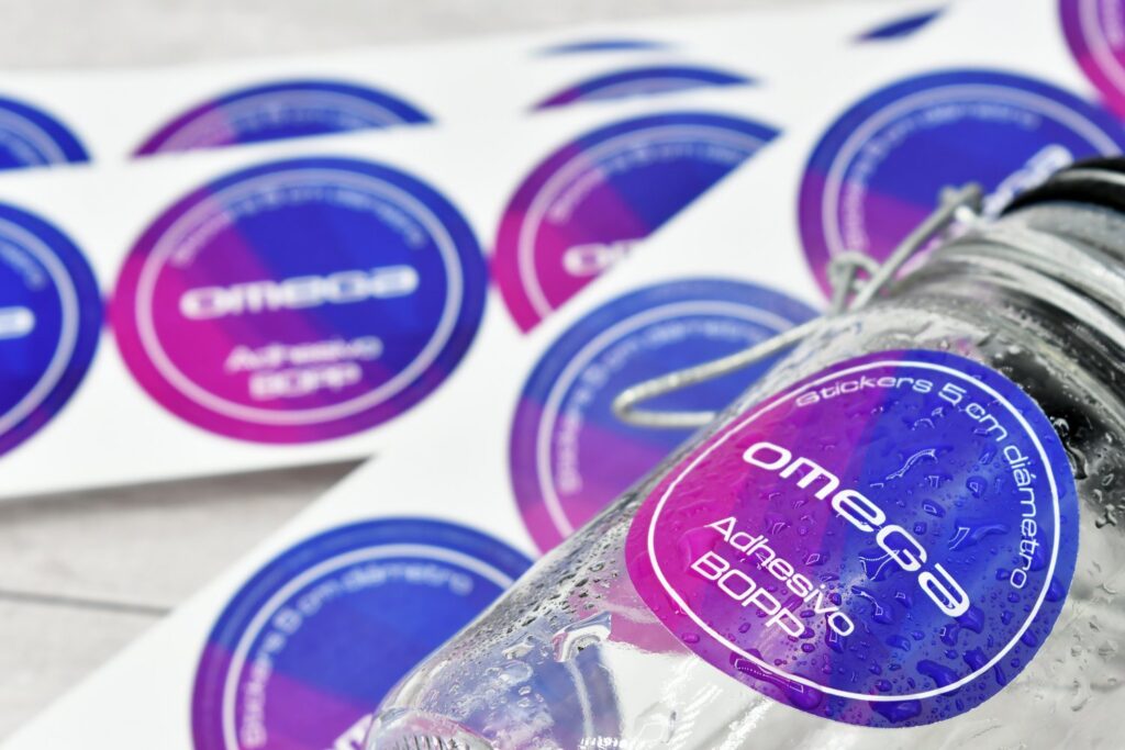 Stickers - Etiquetas 5 cm diámetro (BOPP) - Imprenta Omega | Industrias ...